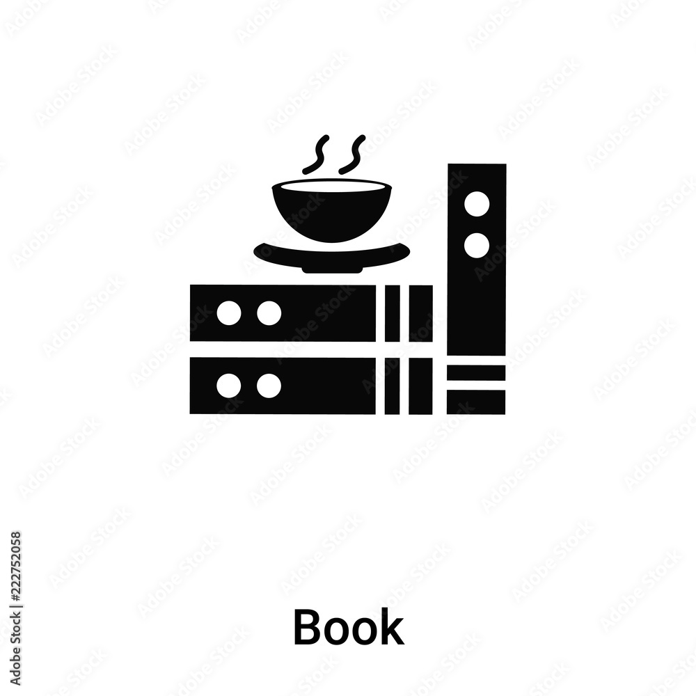 Book icon vector isolated on white background, logo concept of Book ...