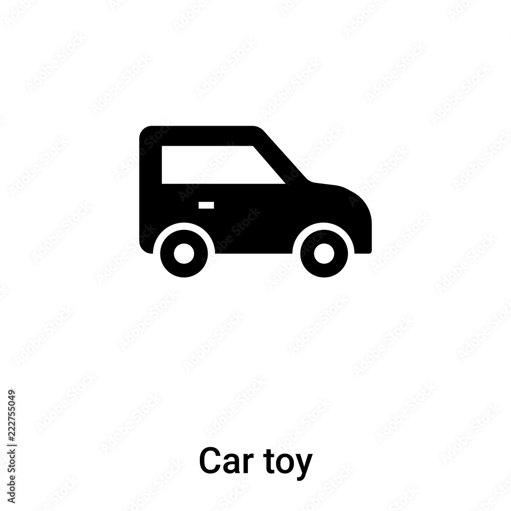 Car toy icon vector isolated on white background, logo concept of Car ...