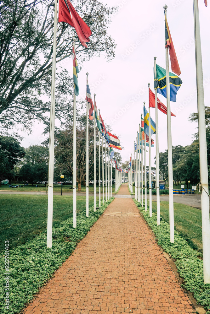United Nations Organization building in Kenya, Nairobi Stock Photo ...