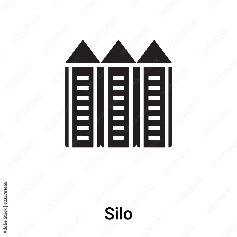 Silo icon vector isolated on white background, logo concept of Silo ...