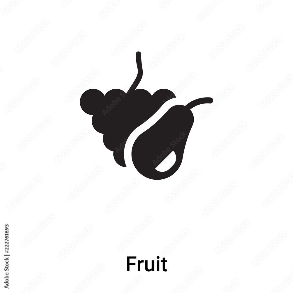 Fruit icon vector isolated on white background, logo concept of Fruit ...