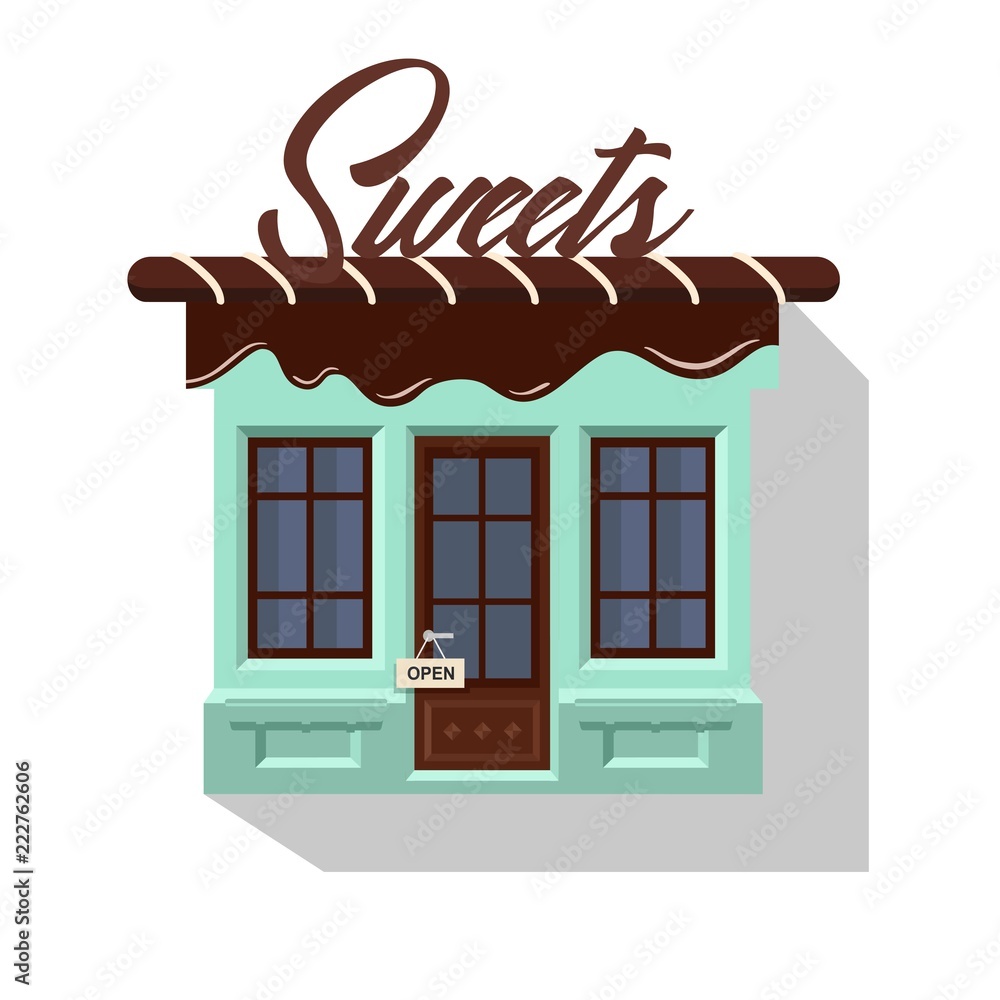 Cute Storefront Drawing