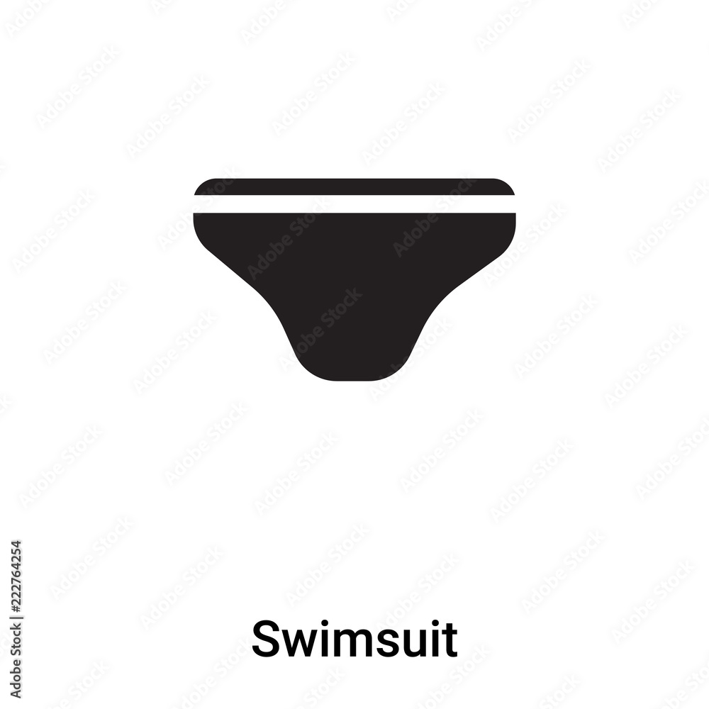 Swimsuit icon vector isolated on white background, logo concept of ...
