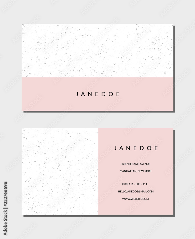 Business Card Template Stock Vector | Adobe Stock