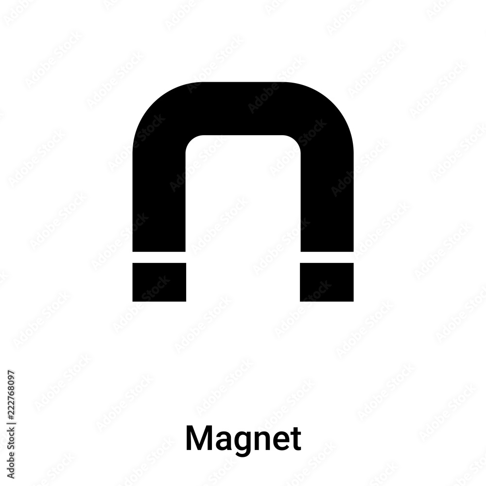 Vecteur Stock Magnet icon vector isolated on white background, logo ...