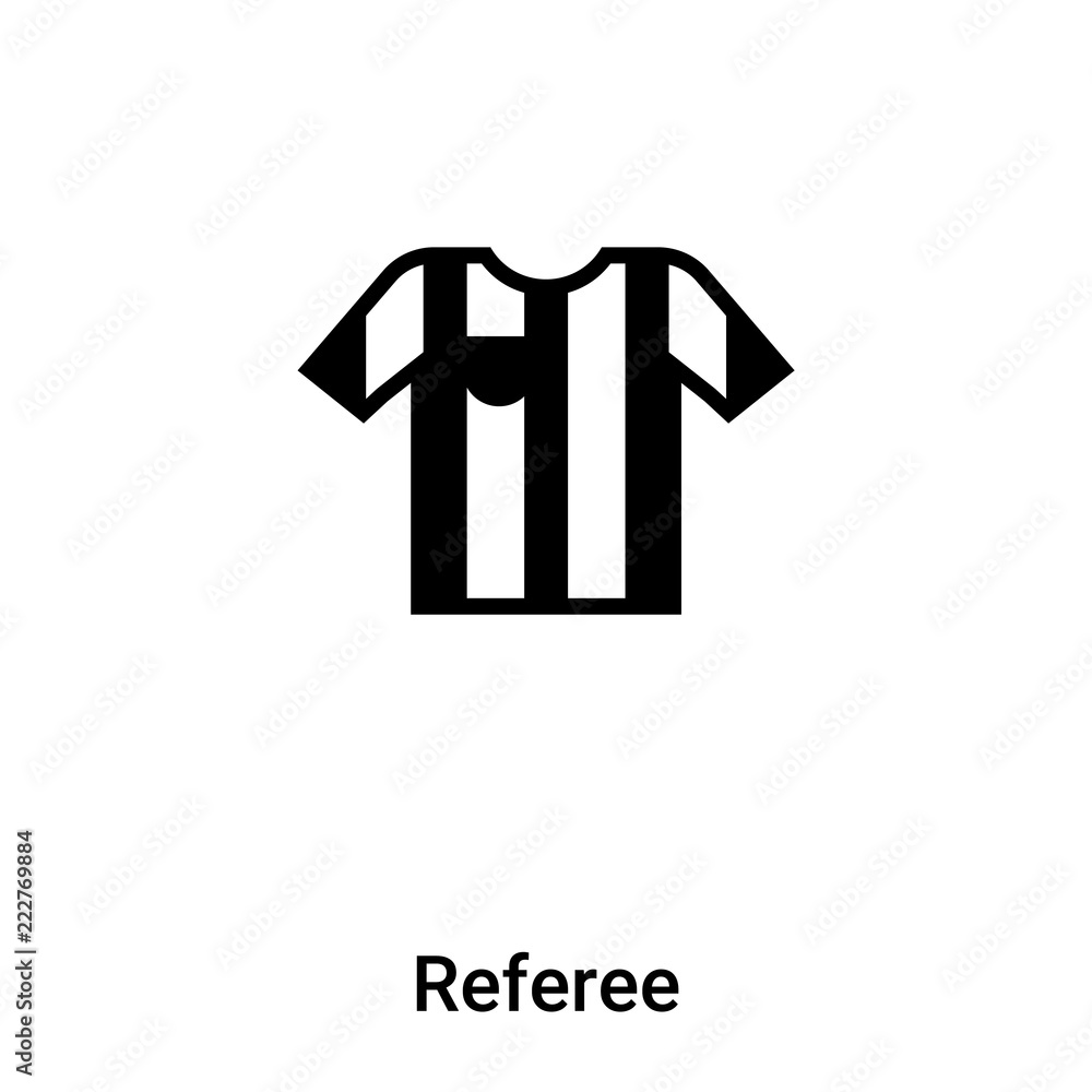 Referee icon vector isolated on white background, logo concept of ...