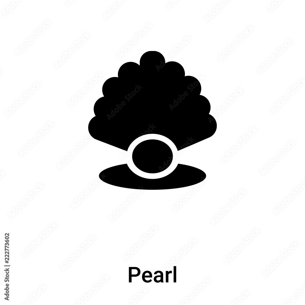 Pearl icon vector isolated on white background, logo concept of Pearl ...