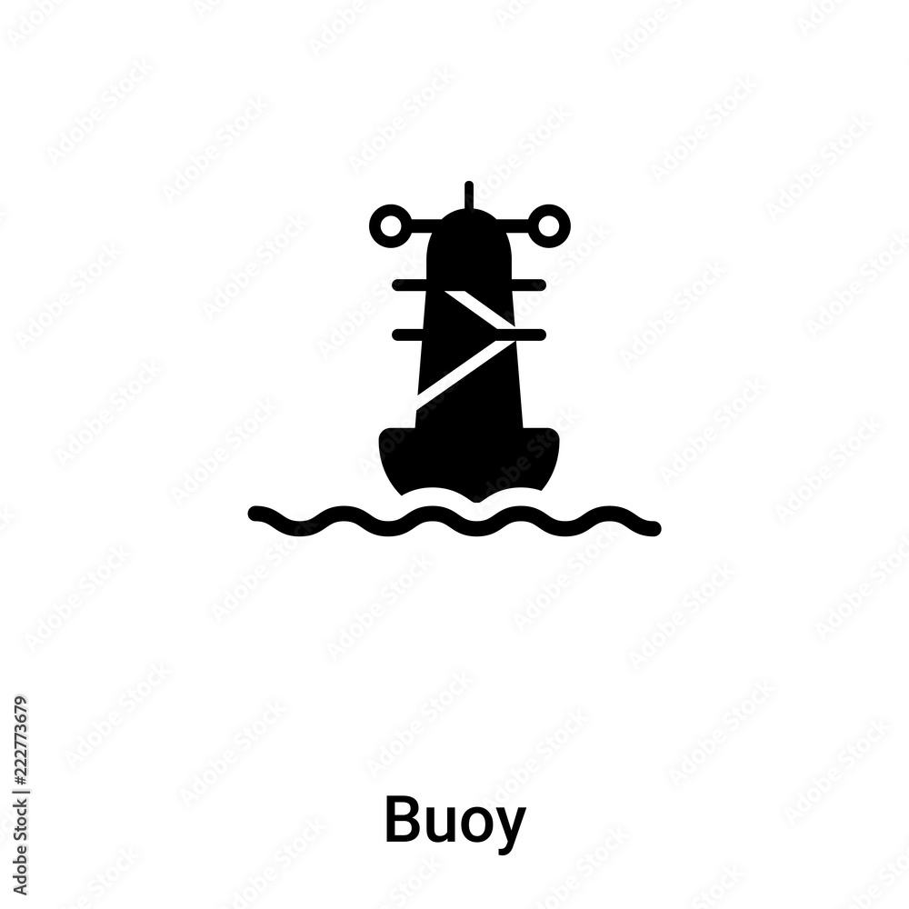 Buoy icon vector isolated on white background, logo concept of Buoy ...