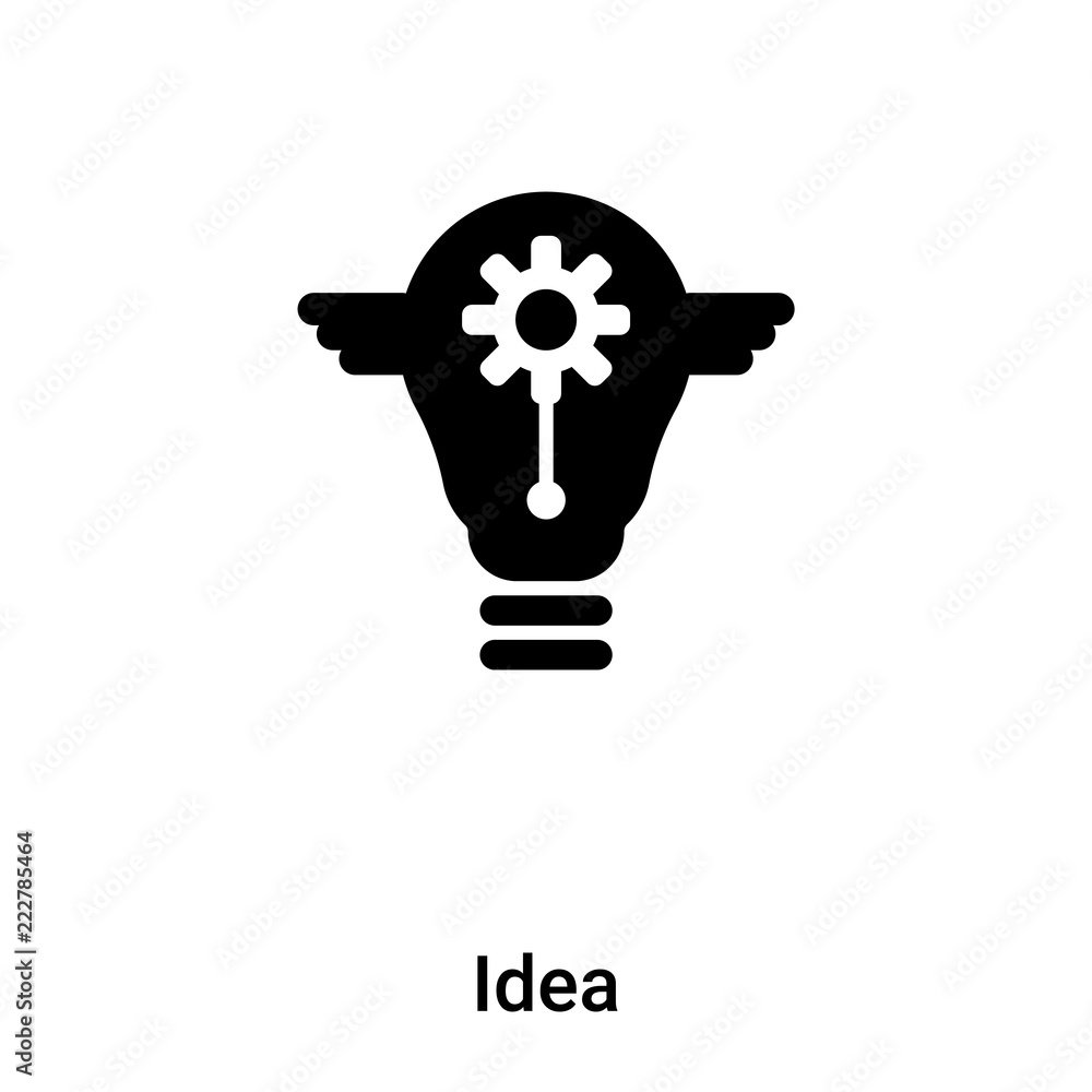 Idea icon vector isolated on white background, logo concept of Idea ...