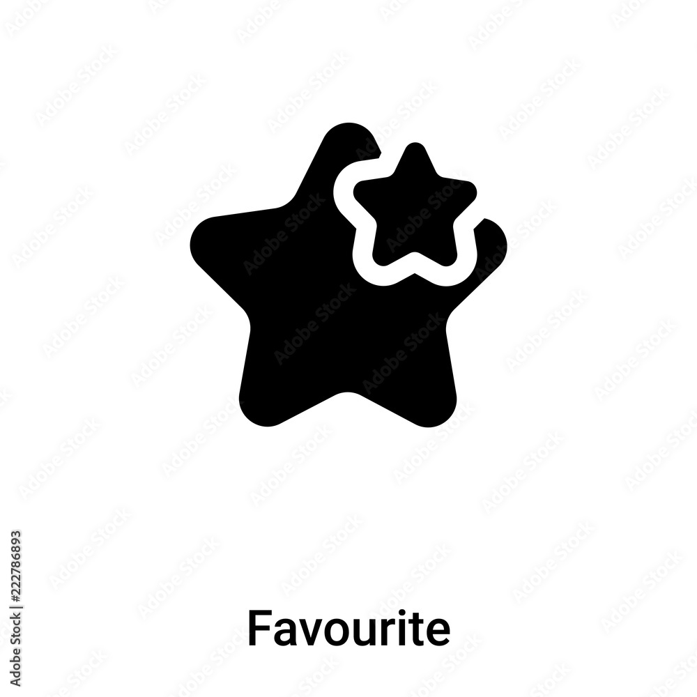 Favourite icon vector isolated on white background, logo concept of ...