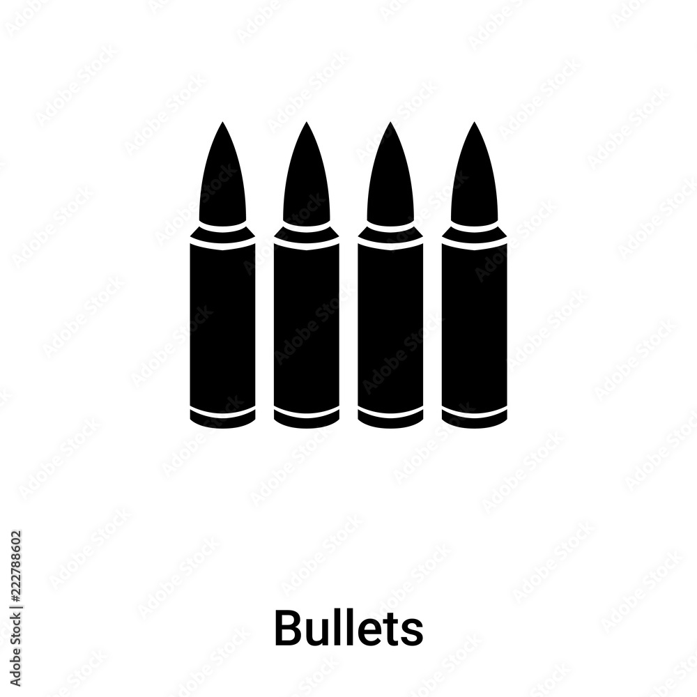 Bullets icon vector isolated on white background, logo concept of ...