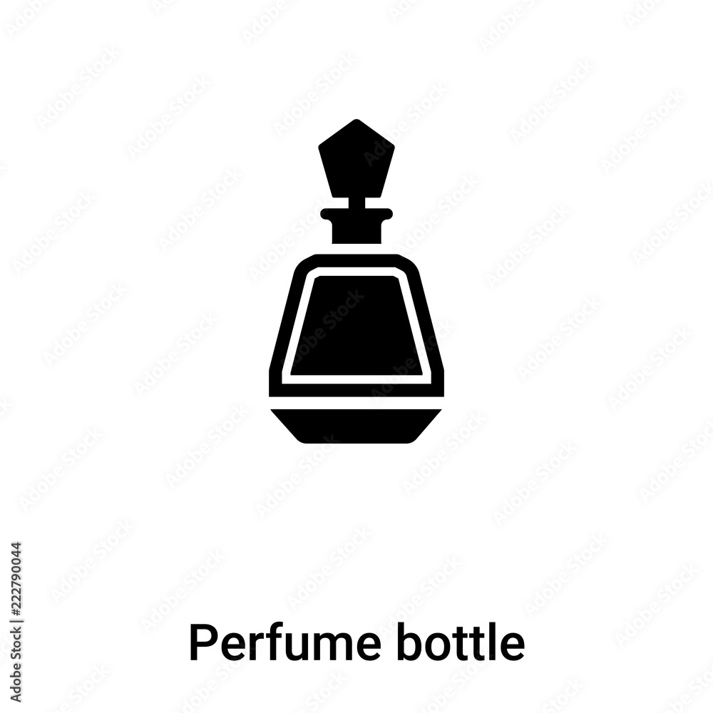 Perfume bottle icon vector isolated on white background, logo concept ...