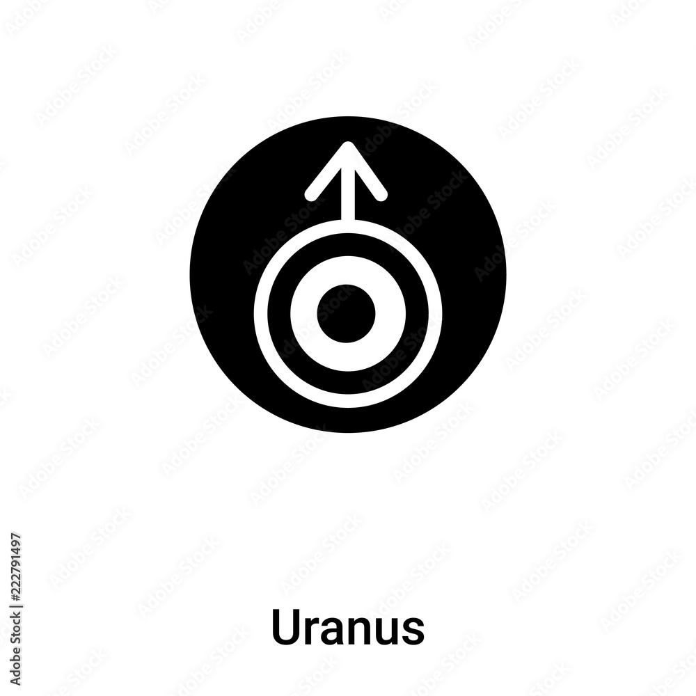 Uranus icon vector isolated on white background, logo concept of Uranus ...