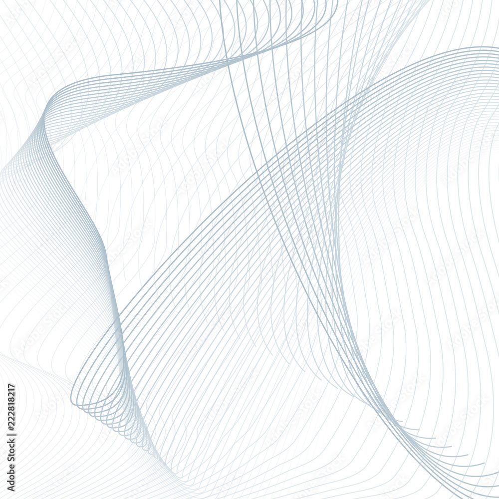 Abstract futuristic vector background. Scientific line art pattern ...