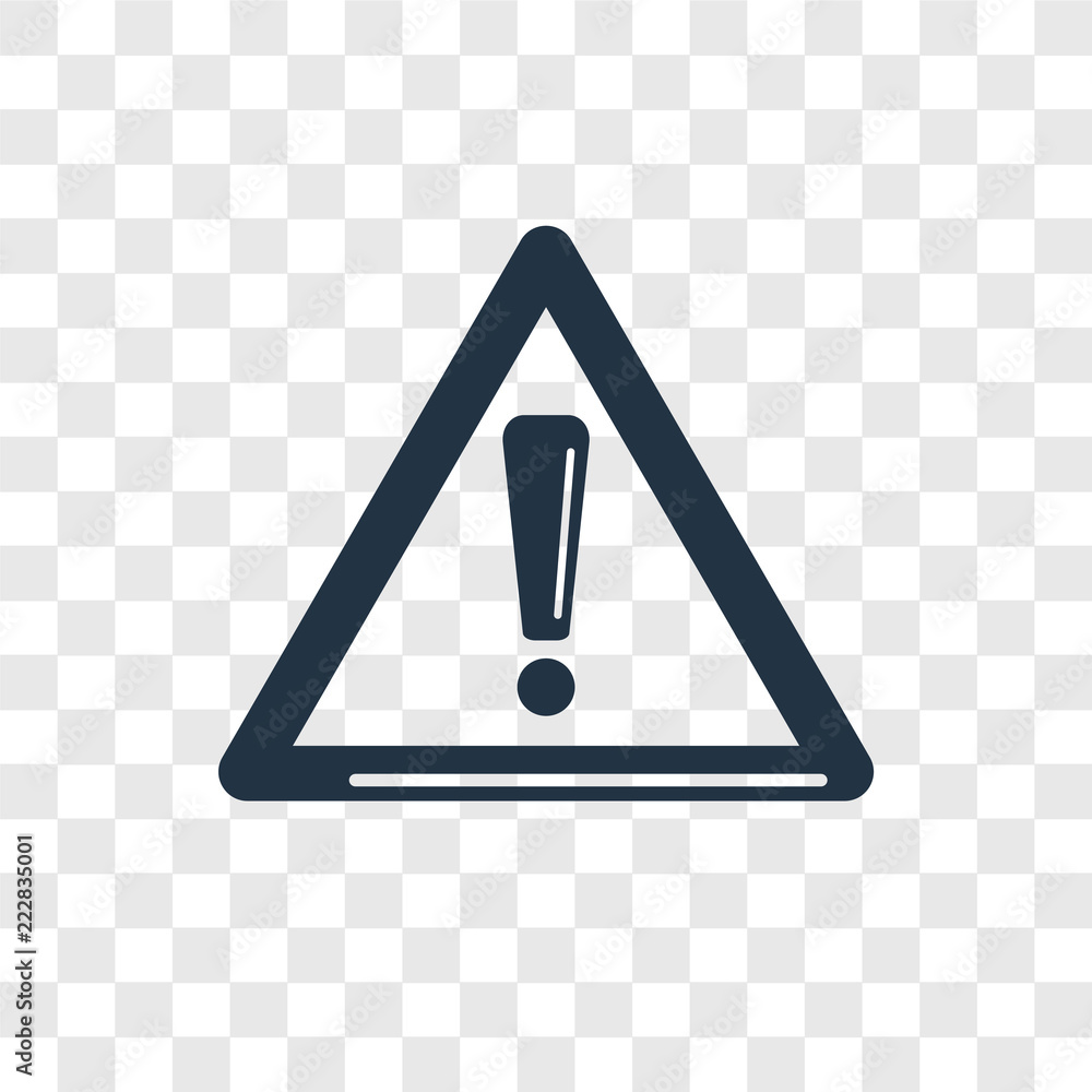 Warning vector icon isolated on transparent background, Warning logo ... Warning vector icon isolated on transparent background, Warning logo ...