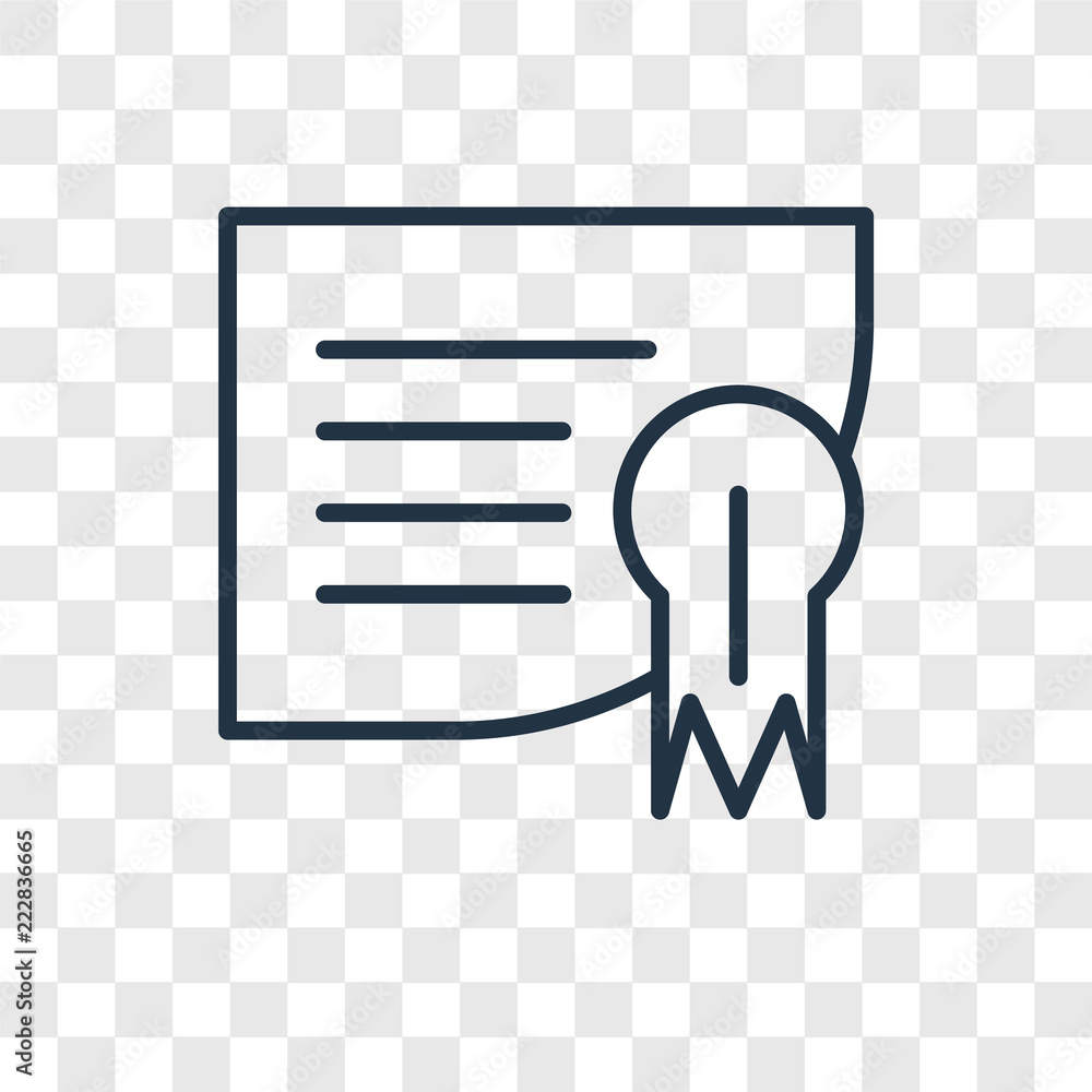 Diploma vector icon isolated on transparent background, Diploma logo ...