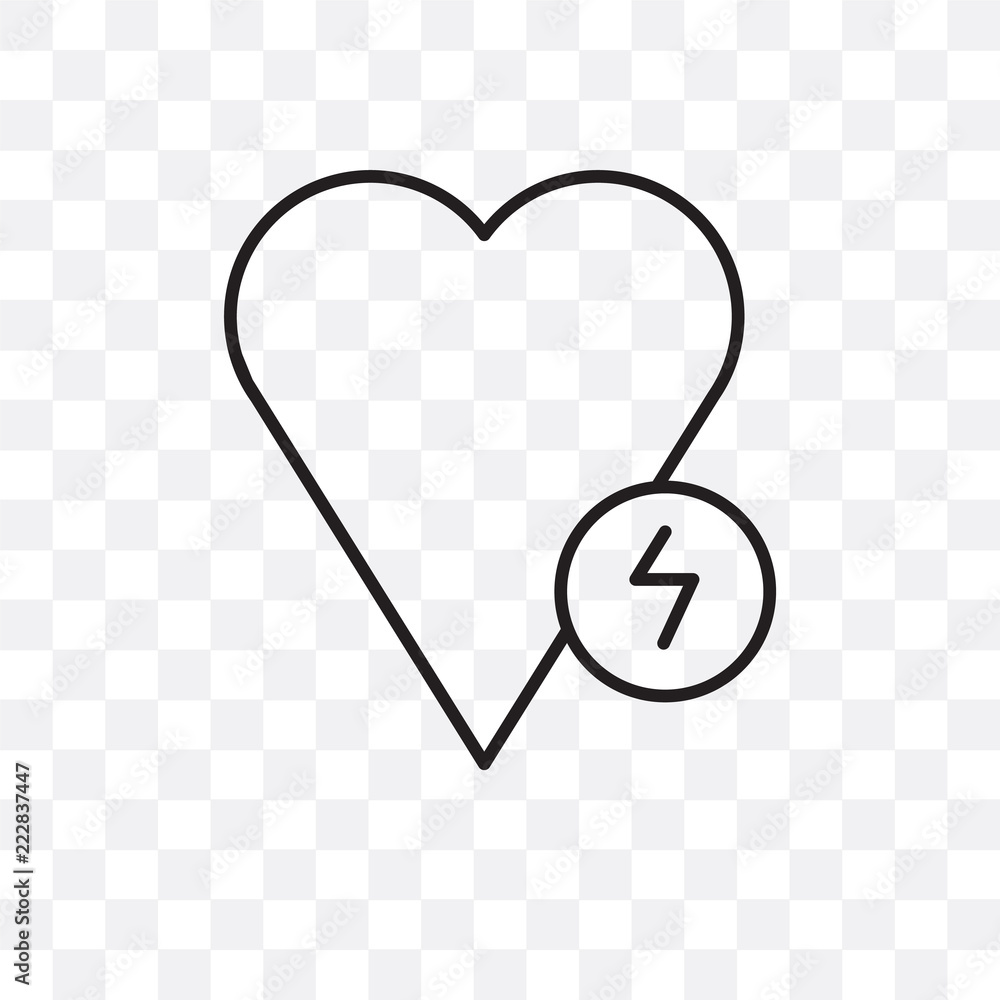 defibrillator icon isolated on transparent background. Simple and ...