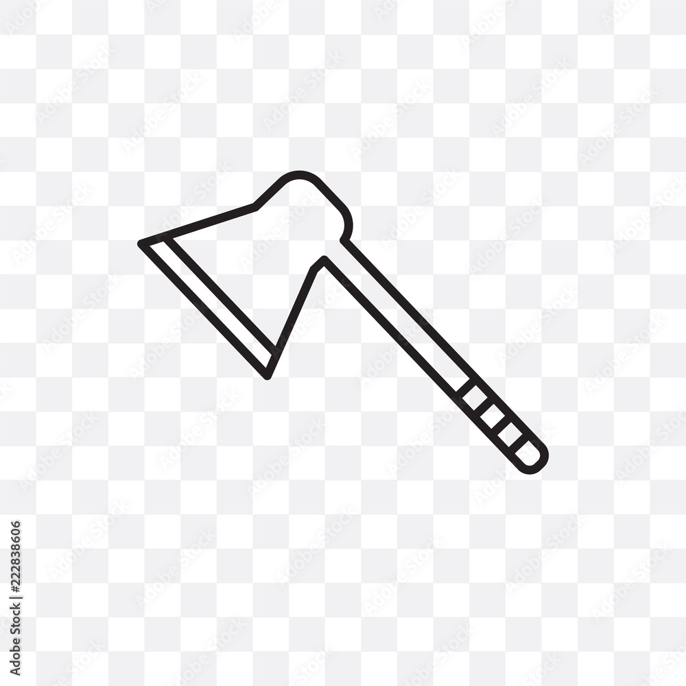 axe icon isolated on transparent background. Simple and editable axe ...