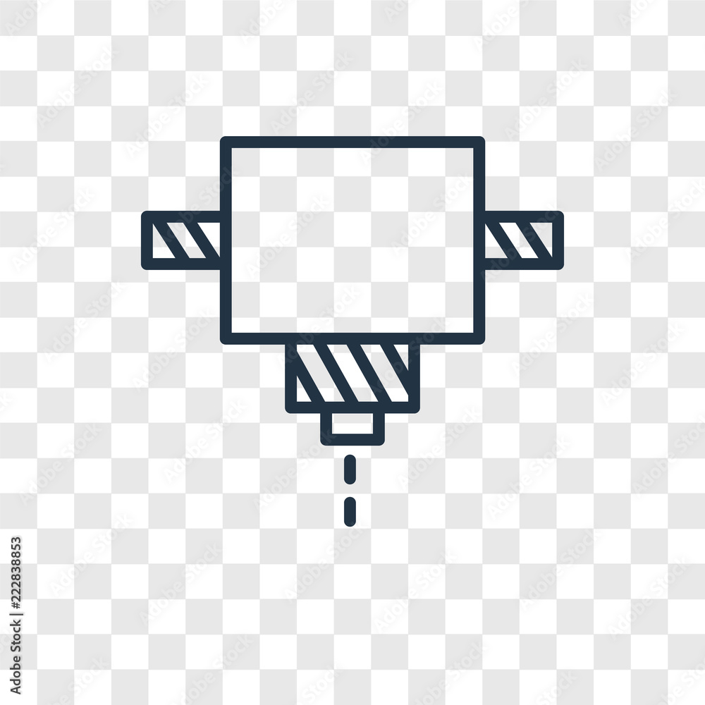 Cad vector icon isolated on transparent background, Cad logo design ...