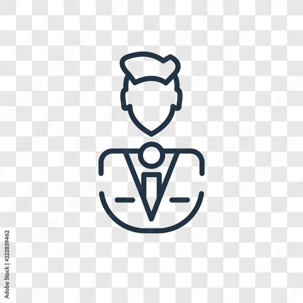 Manager vector icon isolated on transparent background, Manager logo ...