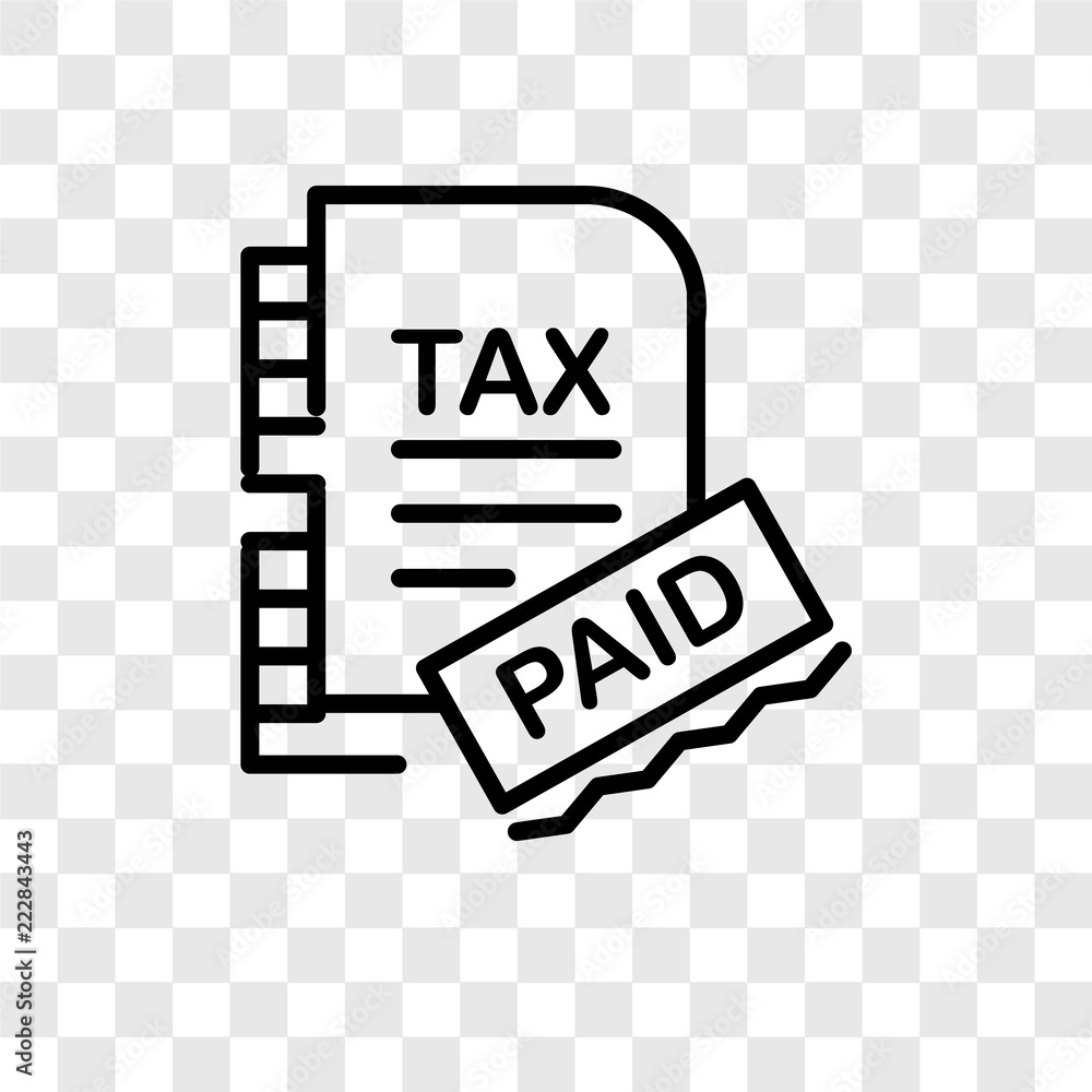 Paid vector icon isolated on transparent background, Paid logo design ...