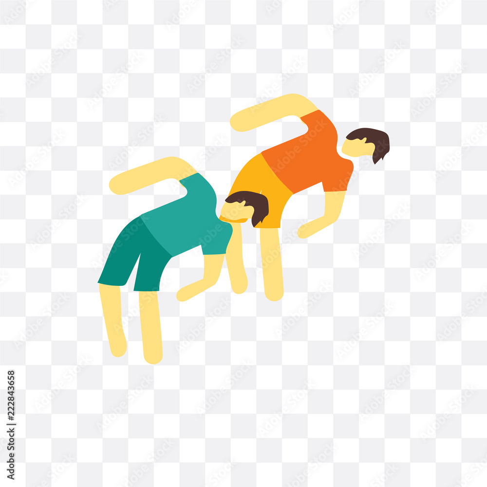 gymnastics icon isolated on transparent background. Simple and editable ...