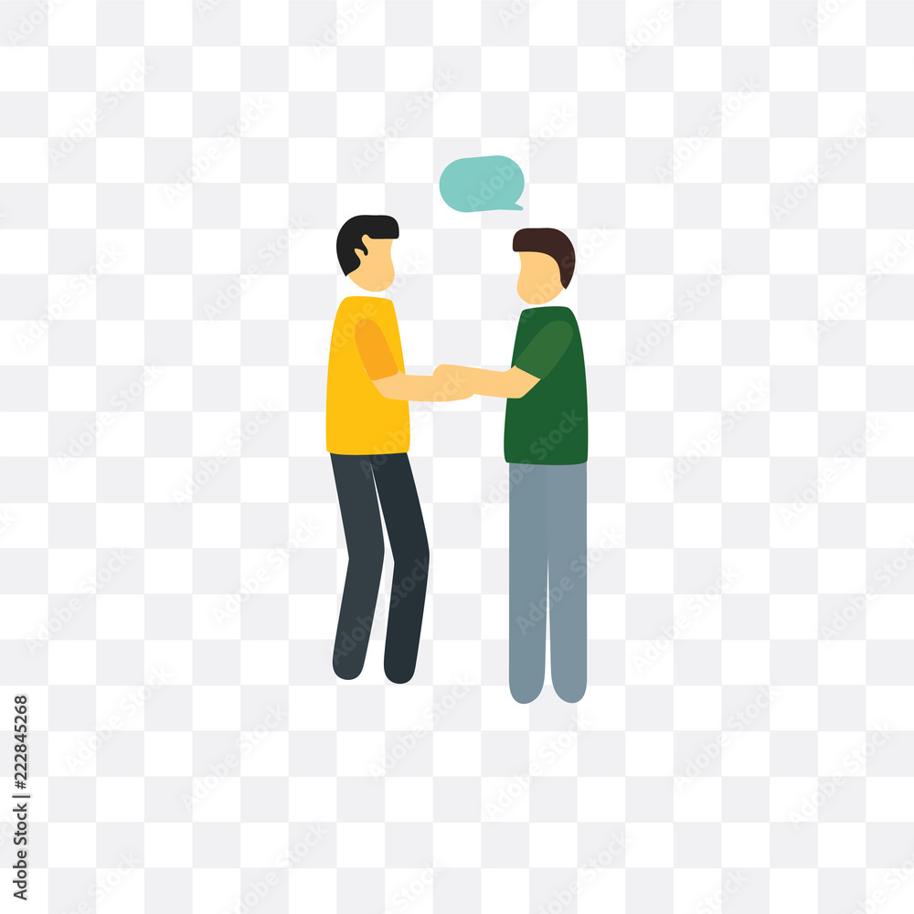 conversation icon isolated on transparent background. Simple and ...