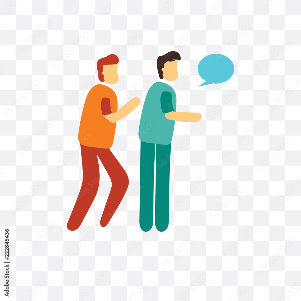 conversation icon isolated on transparent background. Simple and ...