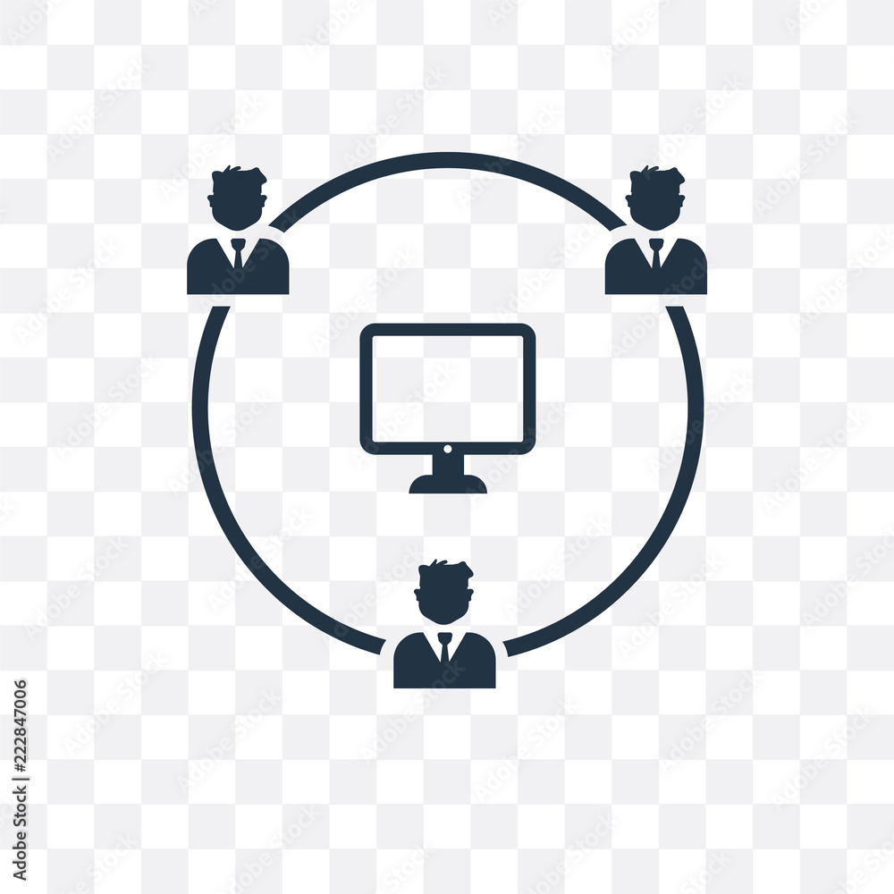 networking icon isolated on transparent background. Simple and editable ...