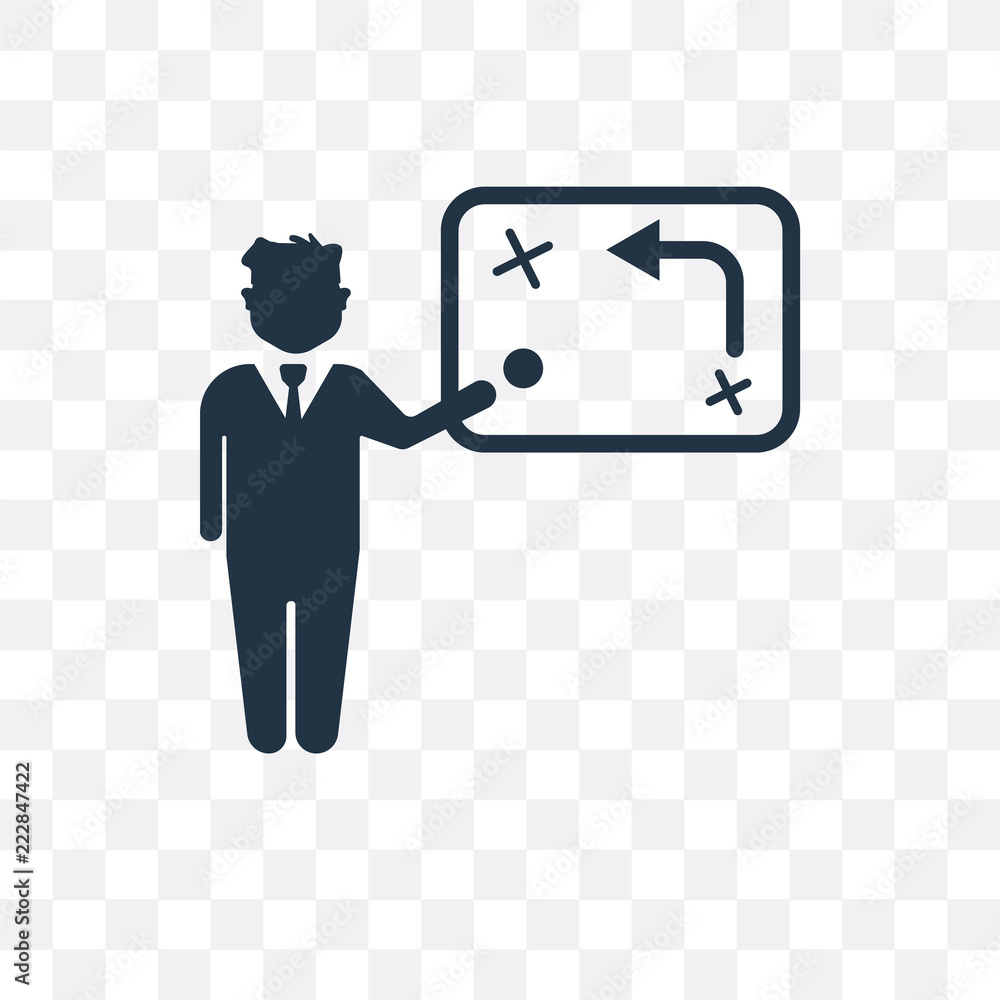 strategy icon isolated on transparent background. Simple and editable ...