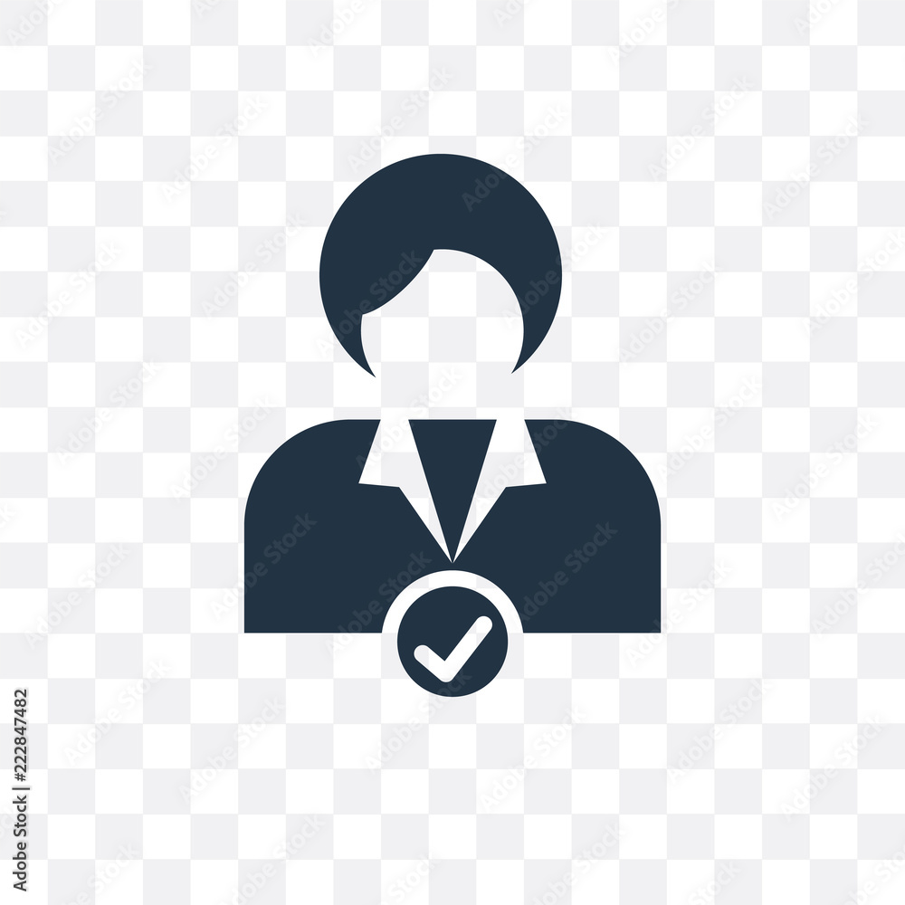 manager icon isolated on transparent background. Simple and editable ...