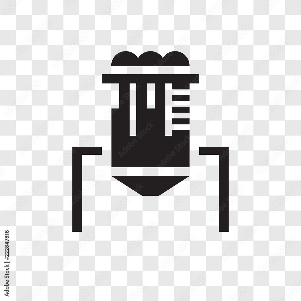Silo vector icon isolated on transparent background, Silo logo design ...