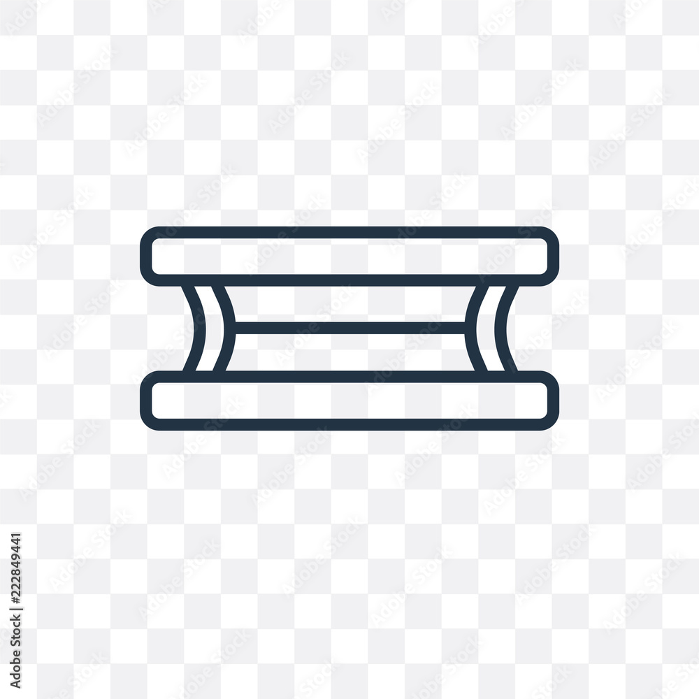 beam icon isolated on transparent background. Simple and editable beam ...