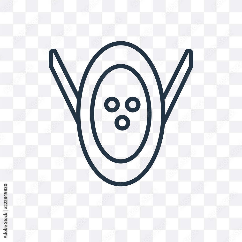 mask icon isolated on transparent background. Simple and editable mask ...