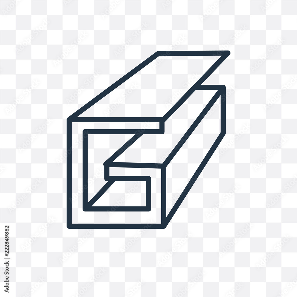 beam icon isolated on transparent background. Simple and editable beam ...