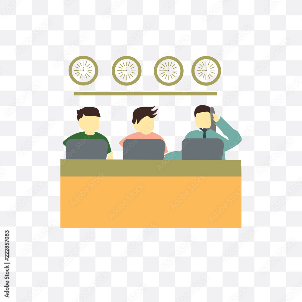 Employees Working Icons