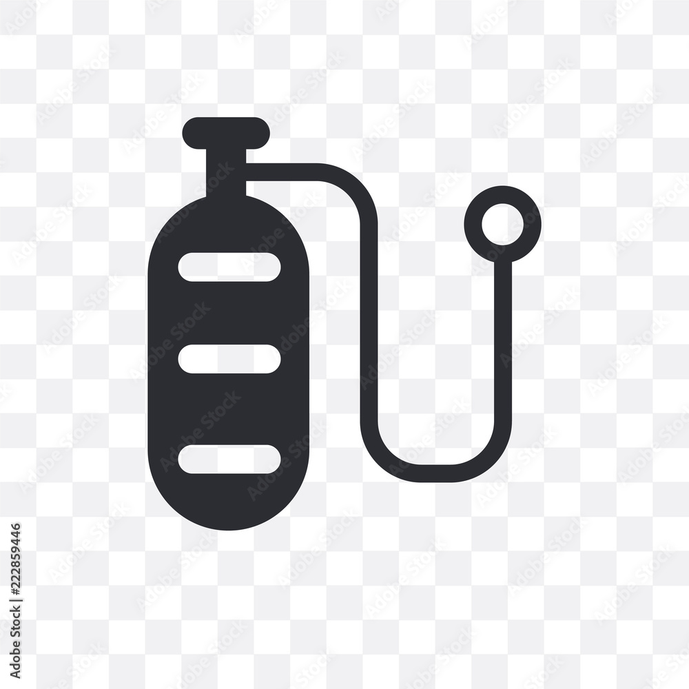 oxygen icon isolated on transparent background. Simple and editable ...