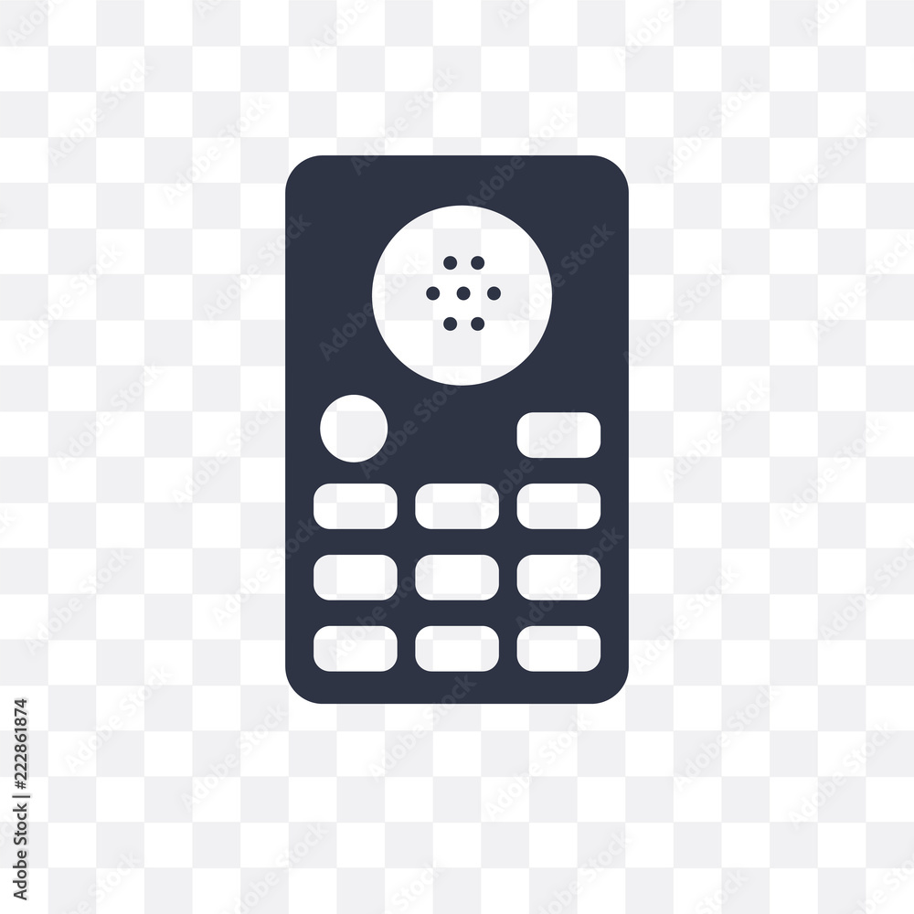 intercom icon isolated on transparent background. Simple and editable ...