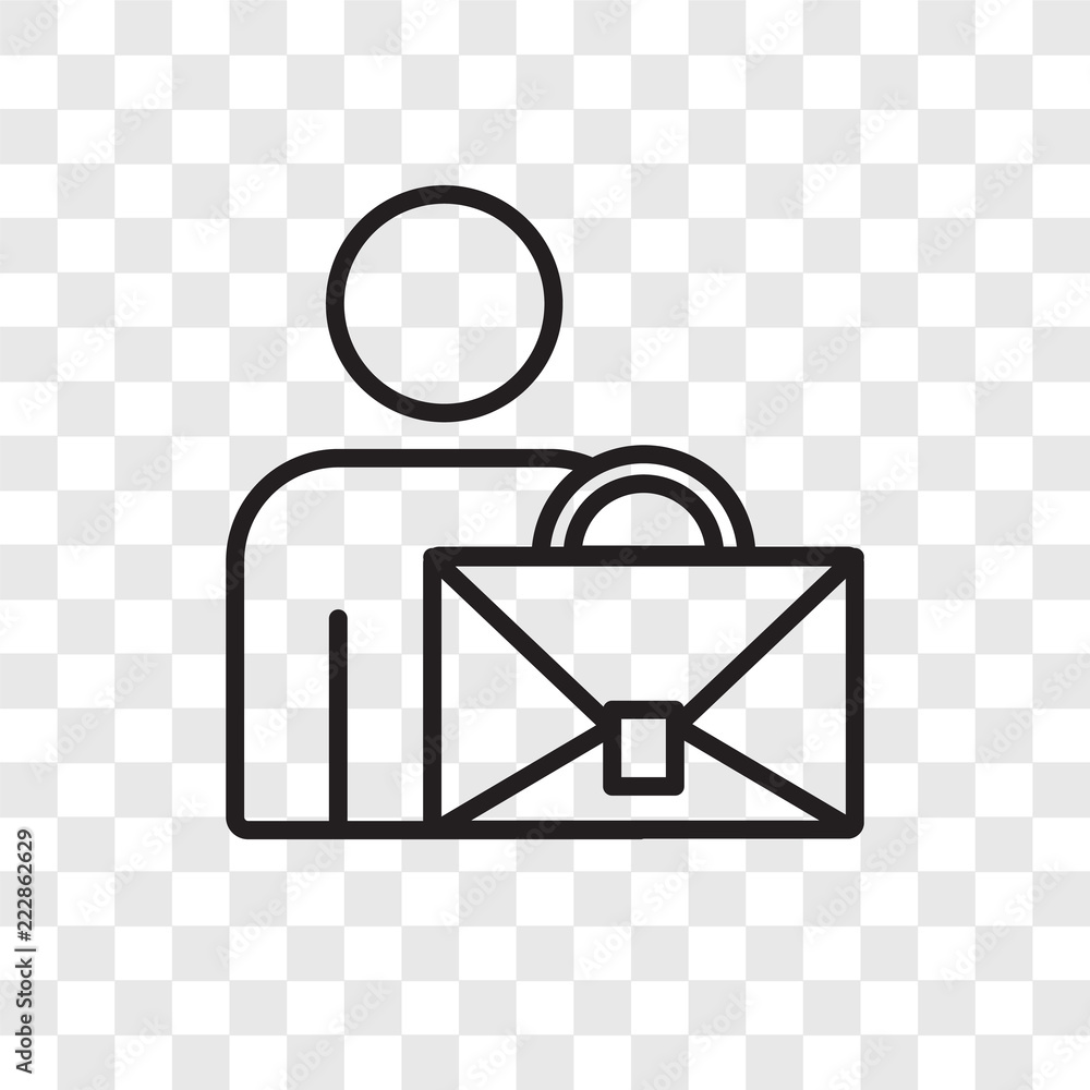 Career vector icon isolated on transparent background, Career logo ...