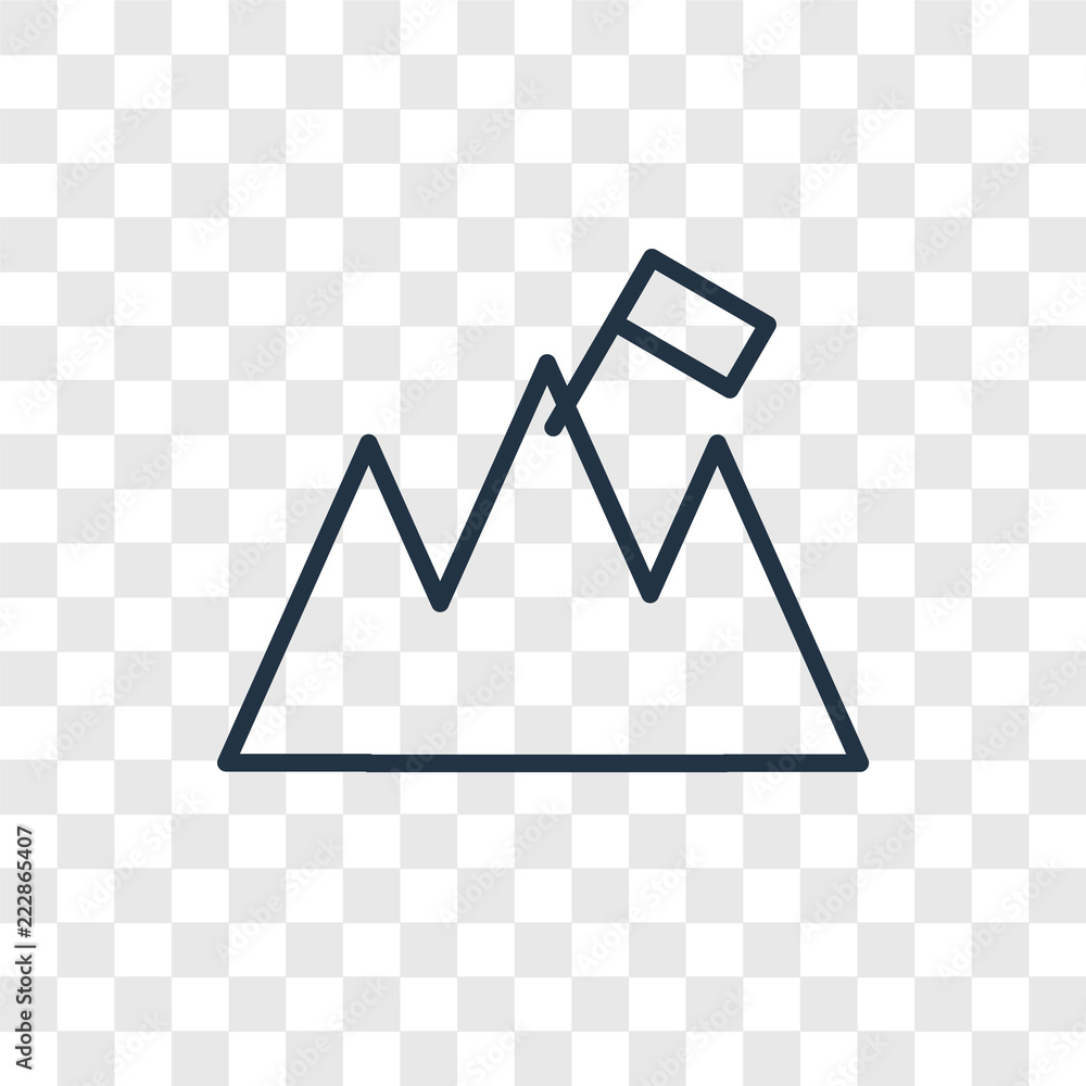 Goals vector icon isolated on transparent background, Goals logo design ...