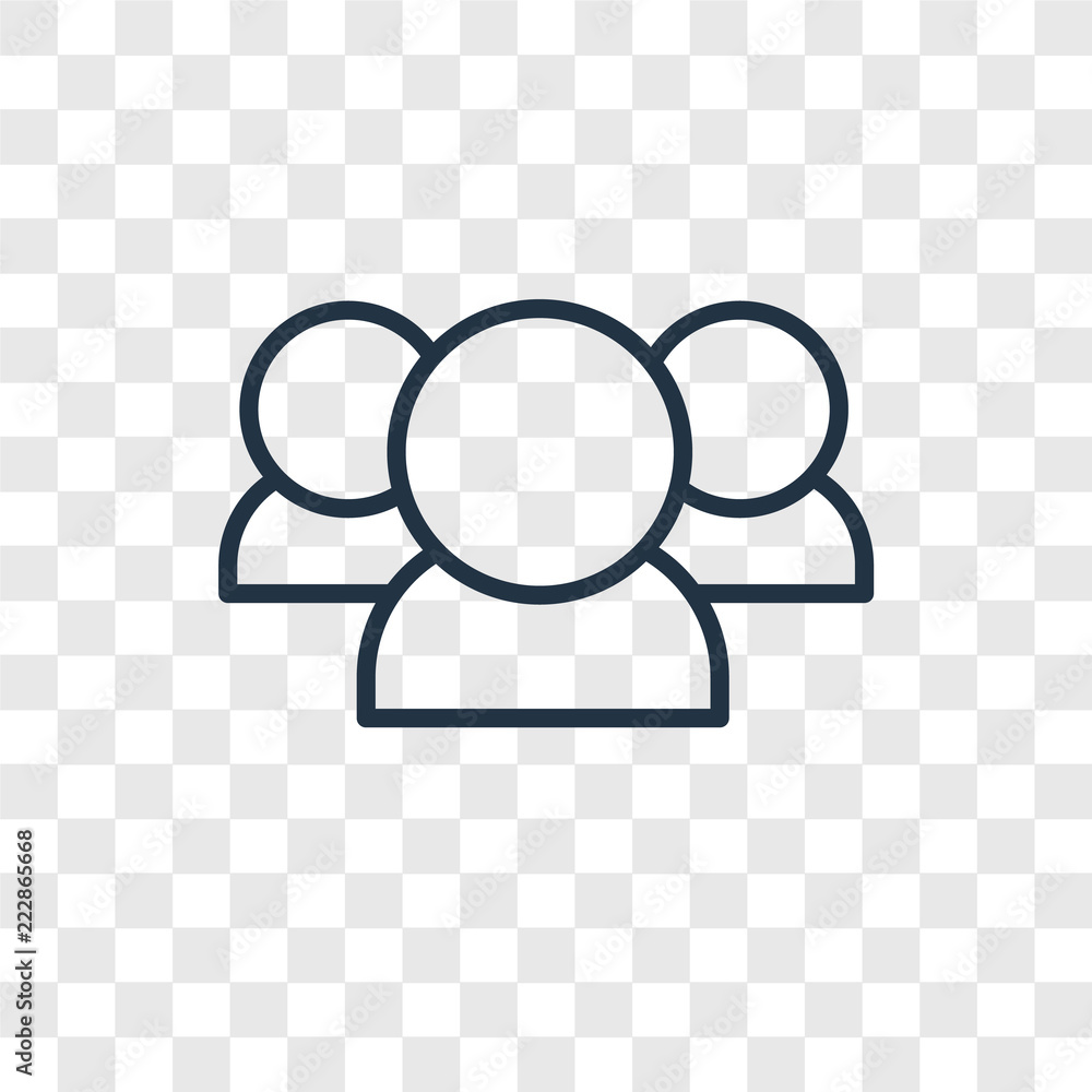 Social vector icon isolated on transparent background, Social logo ...