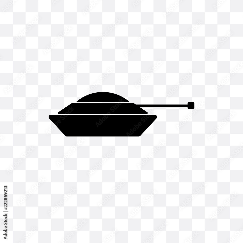 tank icon isolated on transparent background. Simple and editable tank ...