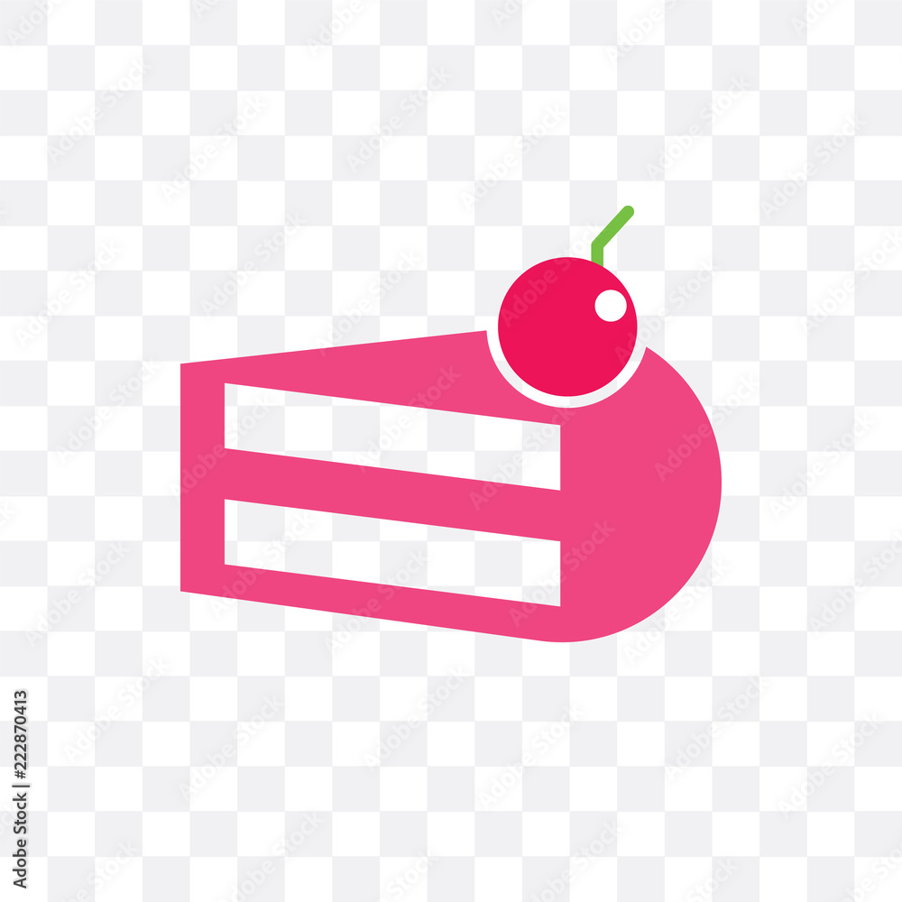cake icon isolated on transparent background. Simple and editable cake ...