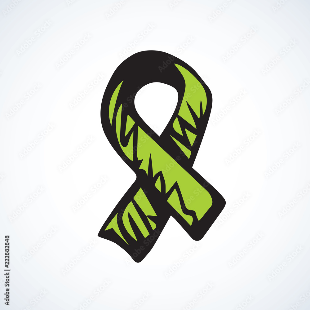 Aid ribbon logo. Vector drawing Stock Vector | Adobe Stock