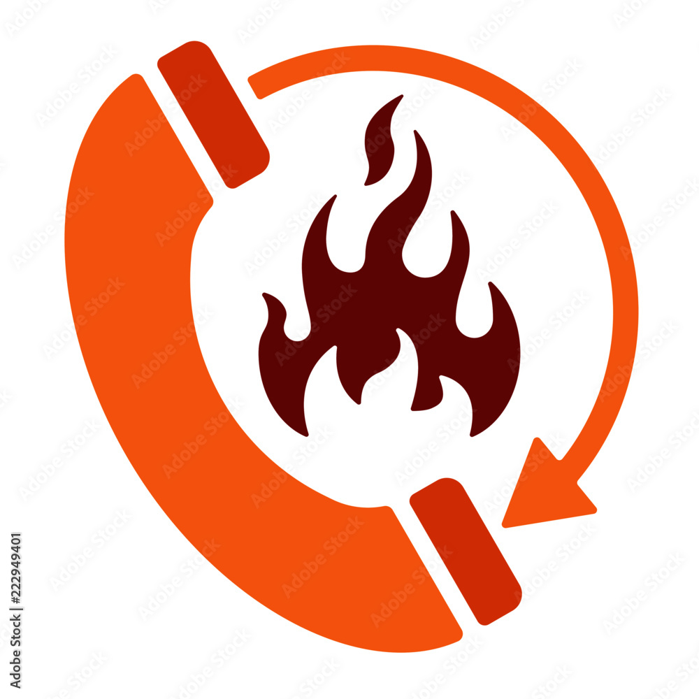 Icon - Notruf Stock-Vektorgrafik | Adobe Stock