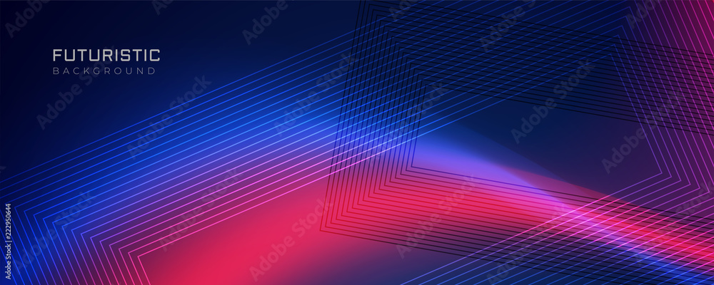 futuristic line background with light effect Stock Vector | Adobe Stock