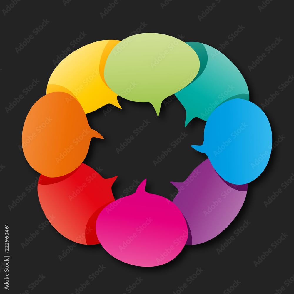 bulle dialogue, set vecteur Stock Vector | Adobe Stock