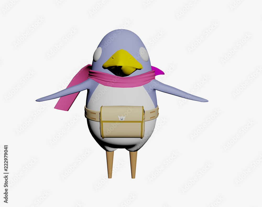 Cartoon Pinguin Stock Illustration | Adobe Stock