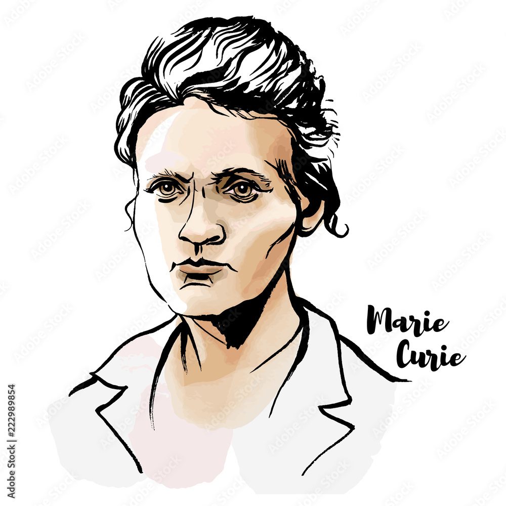 Marie Curie Stock Vector | Adobe Stock