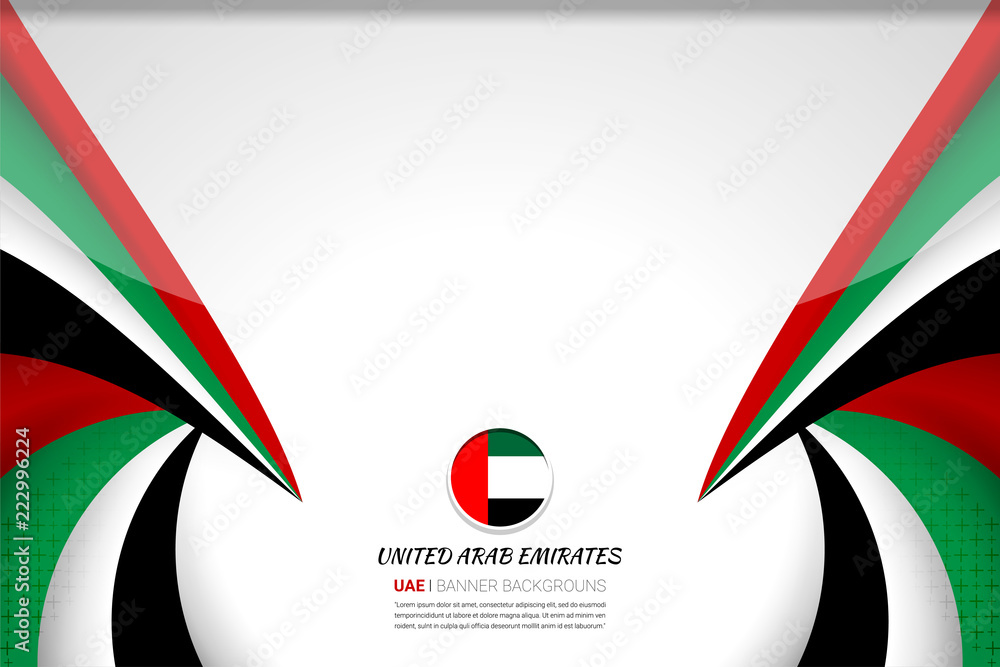 National Flag Color of United Arab Emirates Background Concept for ...